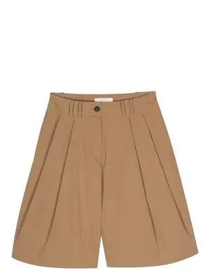 STUDIO NICHOLSON Double Pleated Cotton Shorts