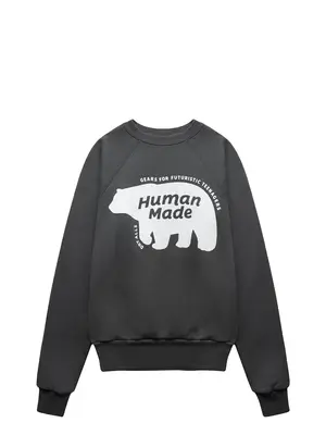 HUMAN MADE Raglan Crewneck Sweatshirt - Black