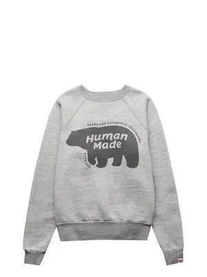 HUMAN MADE Raglan Crewneck Sweatshirt - Grey