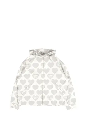HUMAN MADE Heart Zip Up Parka - White