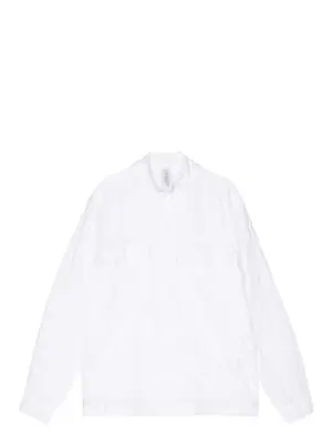 Transit Long-sleeve Cotton-linen Blend Shirt - White