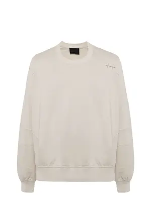 HELIOT EMIL Panelled Cotton Sweatshirt - Neutrals