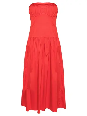 TOVE TOVE Lauryn Strapless Midi Dress