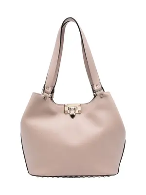 Valentino Garavani Rockstud Shoulder Bag - Neutrals