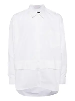 SONGZIO Panelled Cotton Shirt - White