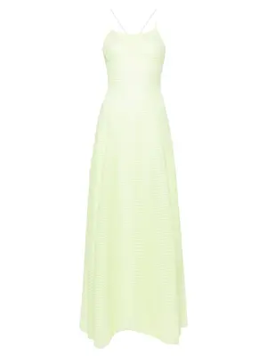 Emporio Armani Ribbed Knit Maxi Dress - Green