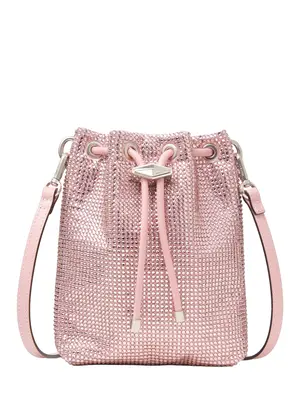 JIMMY CHOO Mini Cinch Shoulder Bag Pink
