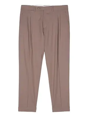 DELL'OGLIO Robert Tailored Trousers - Brown