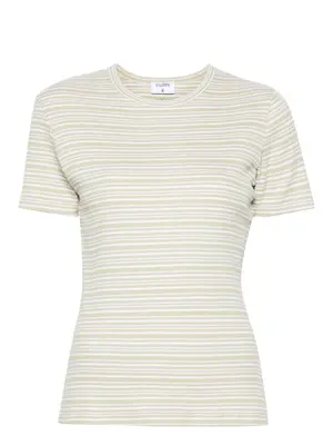 Filippa K Striped Ribbed T-shirt - Yellow