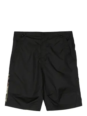 MAHARISHI Embroidered-motif Shorts - Black