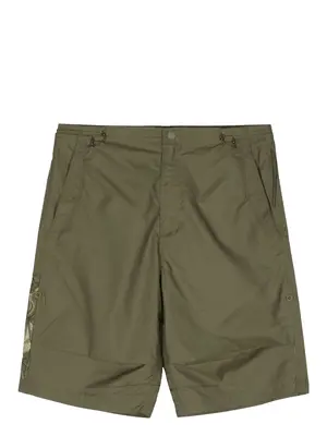 MAHARISHI Embroidered-motif Shorts - Green