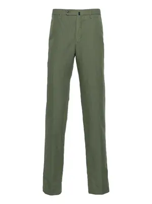 Incotex 39 Linen-blend Chino Trousers - Green