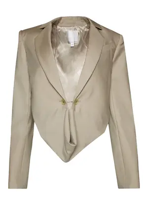 Christopher Esber Talus Cropped Blazer - Neutrals