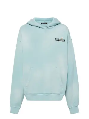 NAHMIAS Logo-print Cotton Hoodie - Blue
