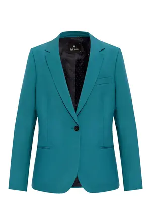 Paul Smith Single-breasted Wool Blazer - Blue