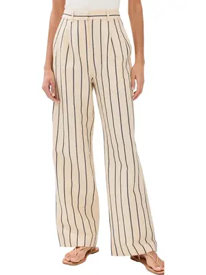 Jenni Kayne Jones Trouser - Navy Stripe