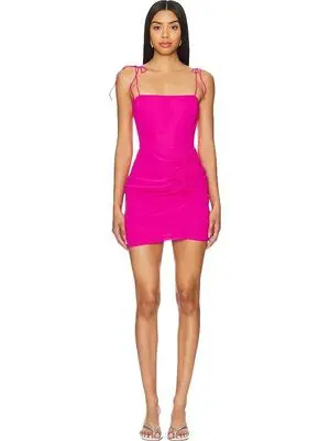 Amanda Uprichard Holly Dress - Hot Pink