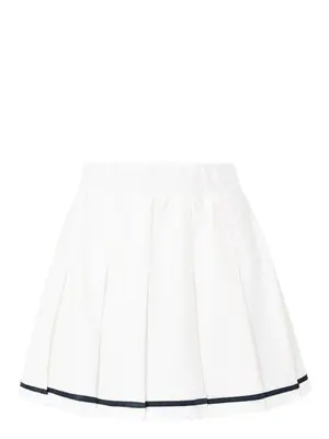 VARLEY Varley Clarendon Striped Pleated Mini Skirt