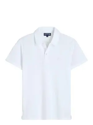 Vilebrequin Solid Terry Polo - Blanc