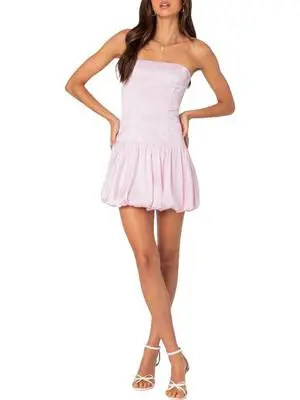 EDIKTED Strapless Mini Dress - Light-pink