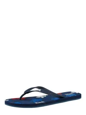 Vilebrequin Tortues Multicolores Flip Flops - Bleu Marine