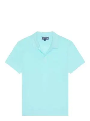 Vilebrequin Solid Linen Jersey Polo Shirt - Oxygen