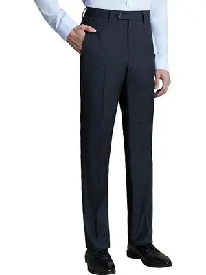 Santorelli Wool Stretch Comfort Pant - Charcoal
