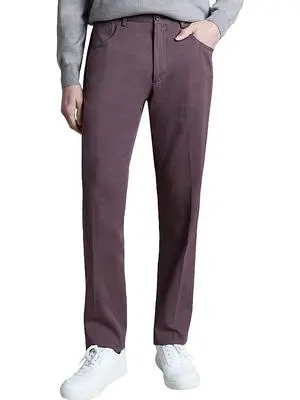 Santorelli Cotton And Cashmere Pant - Burgundy
