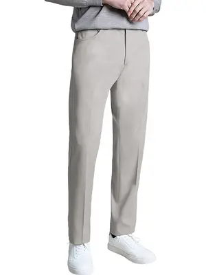 Santorelli Cotton And Cashmere Pant - Taupe