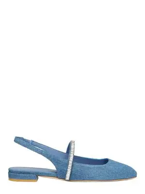 STUART WEITZMAN Stefanie Slingback Flats Washed