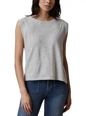 Faherty Brand Muscle Tank Top - Light Grey