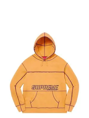 Supreme Supreme Coverstitch Hooded Sweatshirt Orange