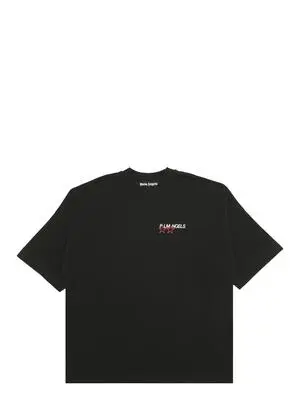 Palm Angels Stars And Palms Loose Tee - Black