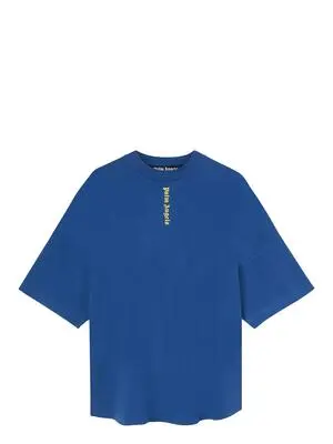 Palm Angels Ns Logo Tee - Blue
