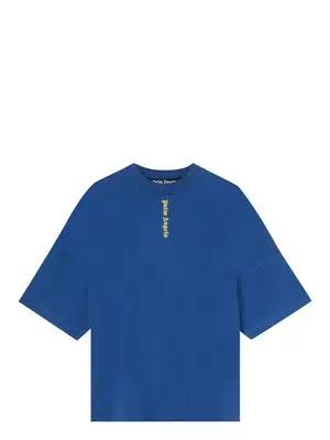 Palm Angels Logo Over T-shirt - Blue