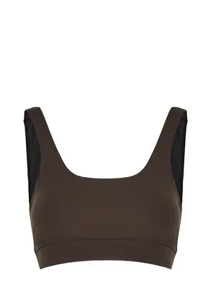 Varley Freesoft Cori Stretch-jersey Bra Top - Brown