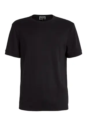 Giorgio Armani Cashmere Short-sleeve Sweater - Black