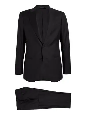 Giorgio Armani Wool-cashmere Two-piece Suit - Black