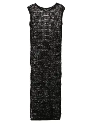 P.A.R.O.S.H P.A.R.O.S.H. Sleeveless Crochet Midi Dress