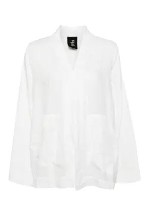 THOM KROM Open-front Lightweight Jacket - White