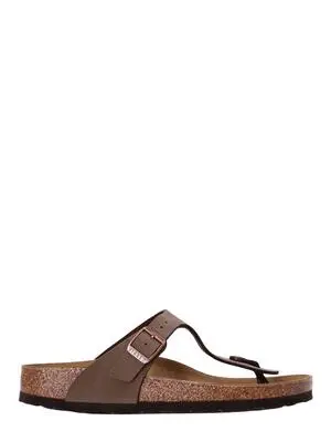 BIRKENSTOCK Gizeh Leather Sandals - Brown