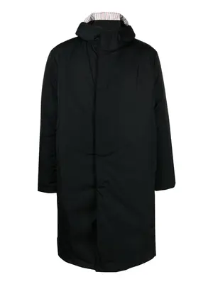 THOM BROWNE Thom Browne Hooded Padded Maxi Coat