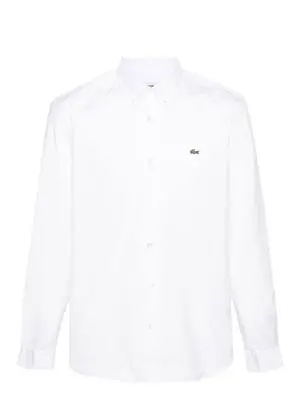 Lacoste Logo-patch Cotton Shirt - White