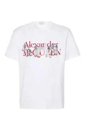 Alexander McQueen Tailor Skeleton-logo T-shirt - White