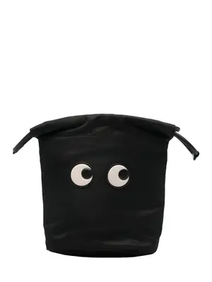 ANYA HINDMARCH Eyes Patch Makeup Bag - Black