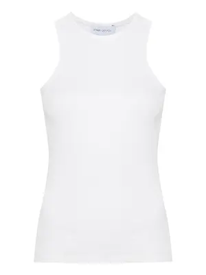 IOANA CIOLACU Ioana Ciolacu Dove Ribbed Tank Top