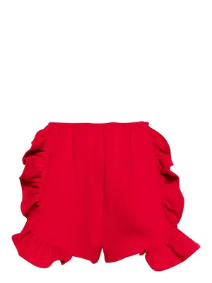 IOANA CIOLACU Peony Jersey Shorts - Red