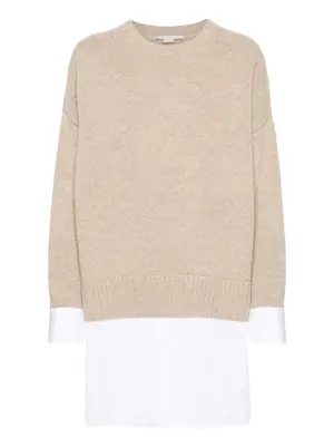 Stella McCartney Layered-effect Jumper - Neutrals