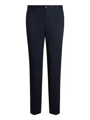 Etro Mid-rise Slim-cut Trousers - Blue