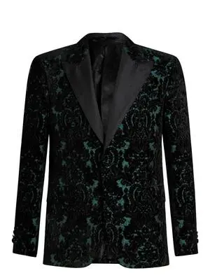 Etro Brocade Velvet Blazer - Black